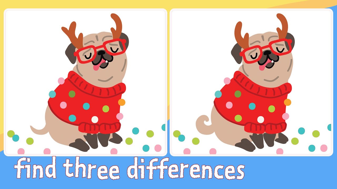 BRAIN GAME--Find Three Differences--#64 - YouTube