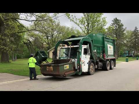 Waste Management Mack LE Carry Can Garbage Truck - YouTube