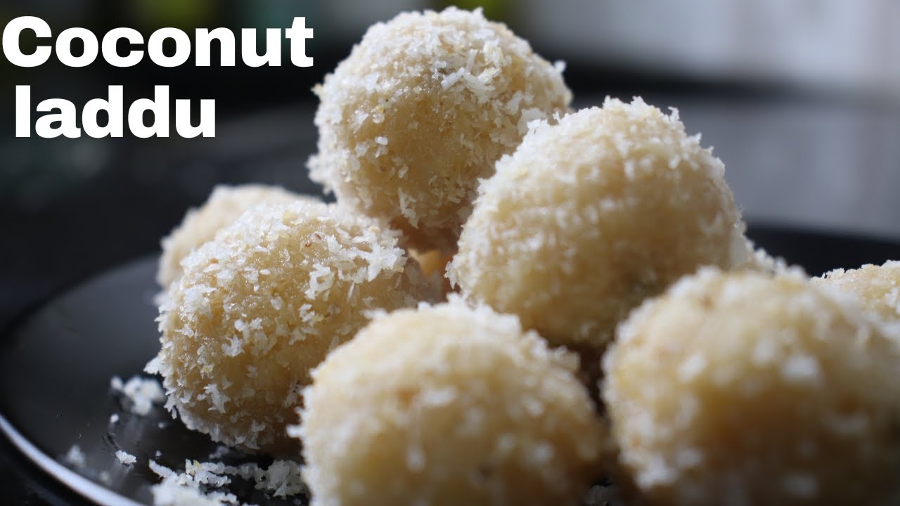 How to make coconut laddu | Deciccated coconut laddu | Coconut powder ...