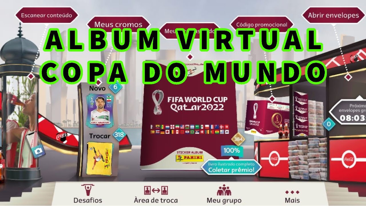 ALBUM VIRTUAL DA COPA DO MUNDO | Olhe essa alternativa que trago para vocês | PANINI STICKER ...