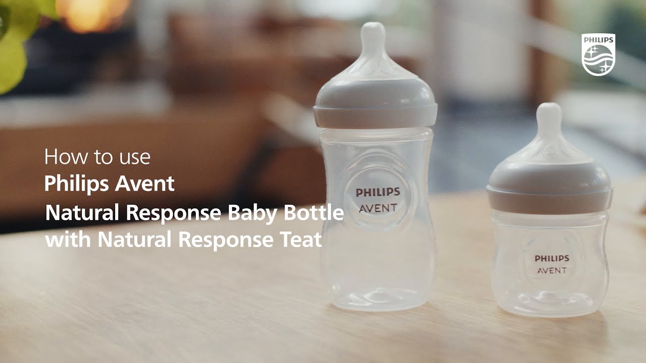 Philips Avent Natural Response Baby Bottle - Feeding cues - YouTube
