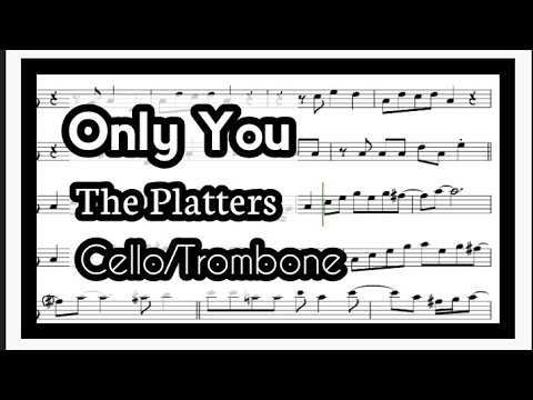 Only You Cello or Trombone Sheet Music Backing Track Play Along ...