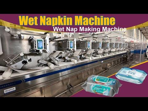 Wet Napkin Machine | Fully Automatic Wet Nap Making Machine - YouTube