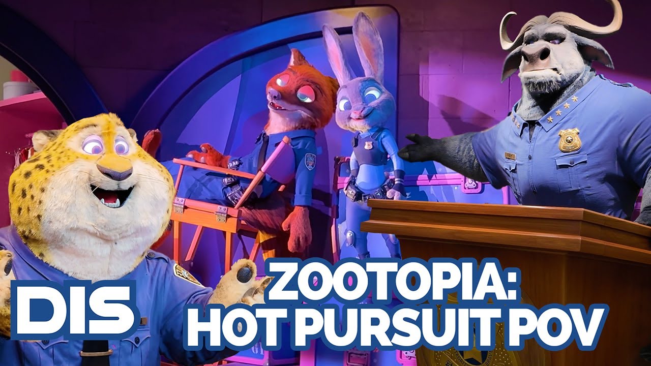 Zootopia: Hot Pursuit POV + Queue Animatronics | Shanghai Disneyland ...