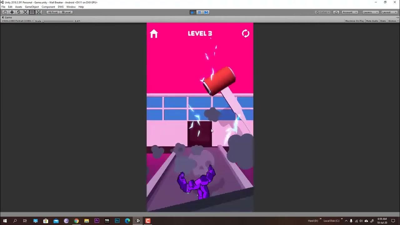 Wall Breaker Unity Source Code - YouTube
