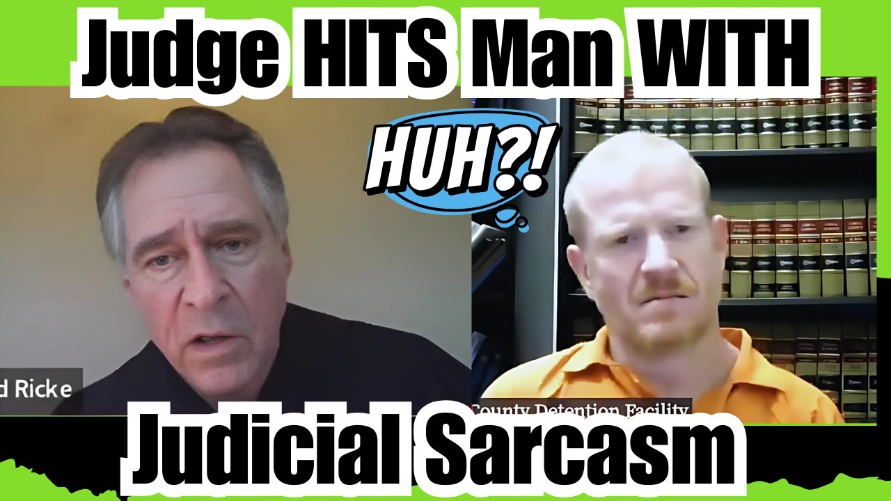 Judge Ricke’s Sarcasm Flies Right Over Defendant’s Head - YouTube