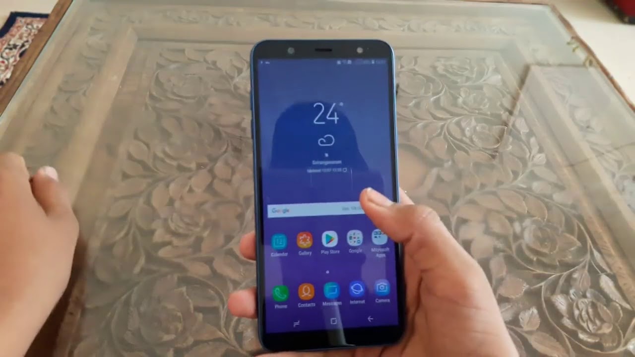 SAMSUNG GALAXY J8 BLUE INFINITY DISPLAY UNBOXING AND FIRST LOOKS ...