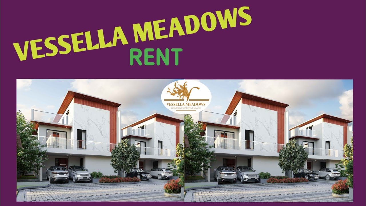 Vessella meadows Villa for rent Narsingi, Kokapet hyderabad. - YouTube
