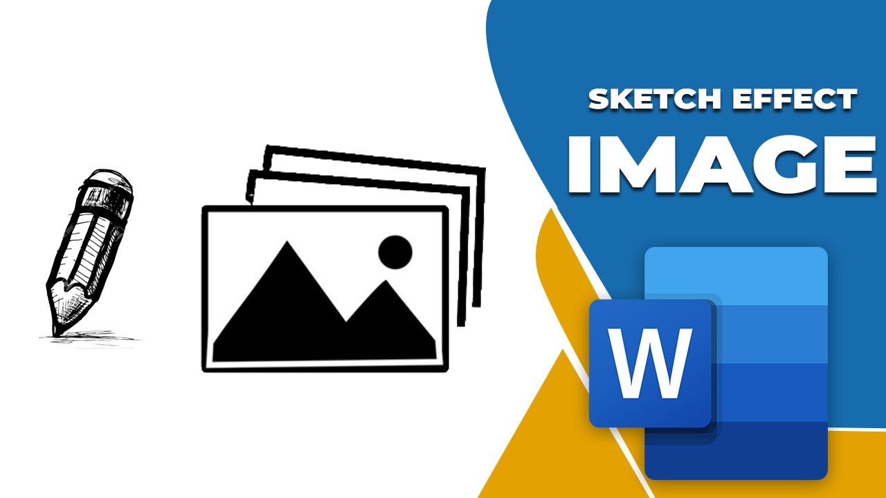 How to Add Sketch Effect to Image in Word - YouTube