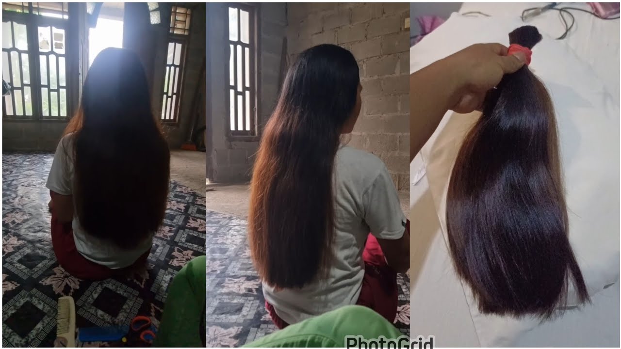 POTONG RAMBUT PANJANG TEBAL SAMPAI PENDEK BANGET | VERY LONG TO SHORT ...
