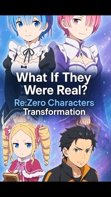 Re:Zero Characters in Real Life 😳 #Rem #Emilia #ReZero #AnimeAI - YouTube