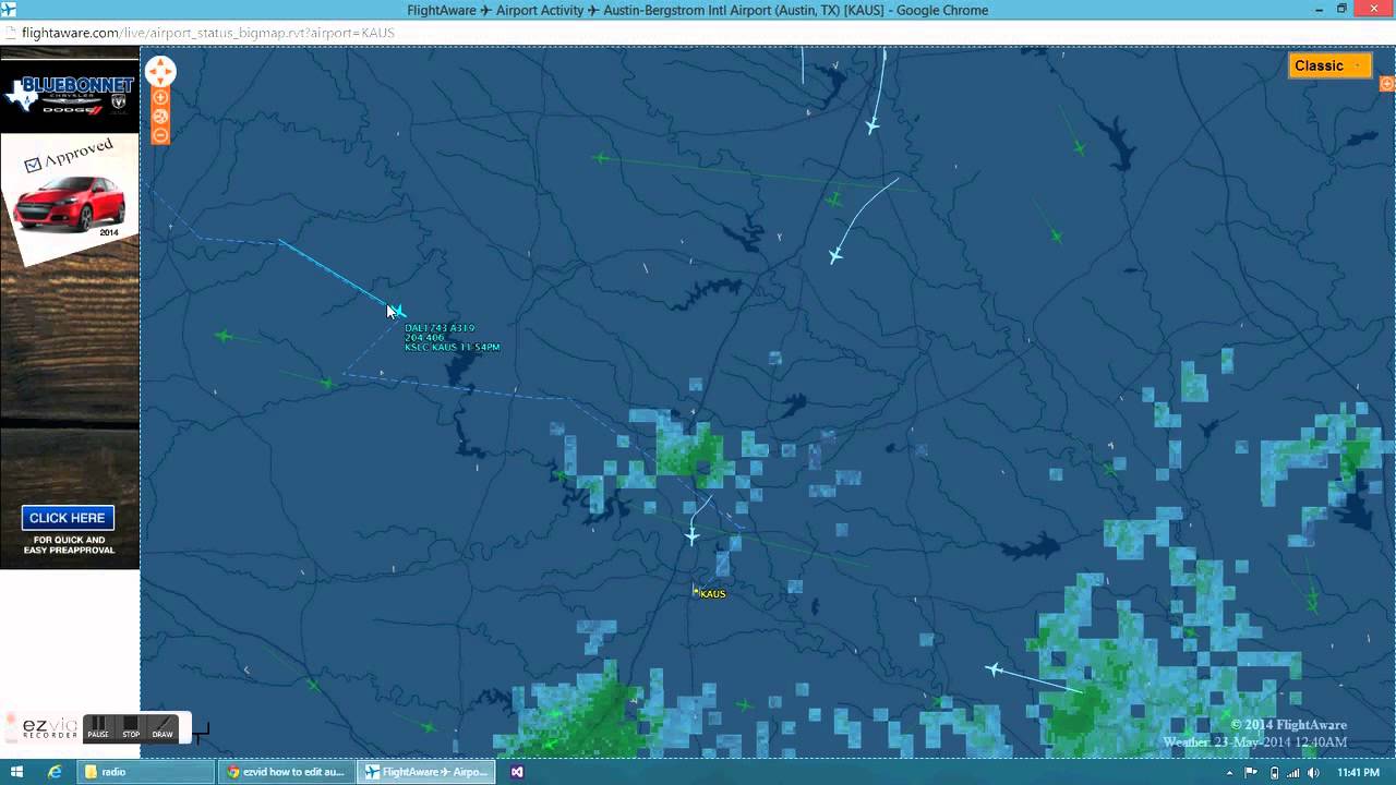 Plane Spotting (just a test run of Icom IC-T81A and Ezvid.) - YouTube