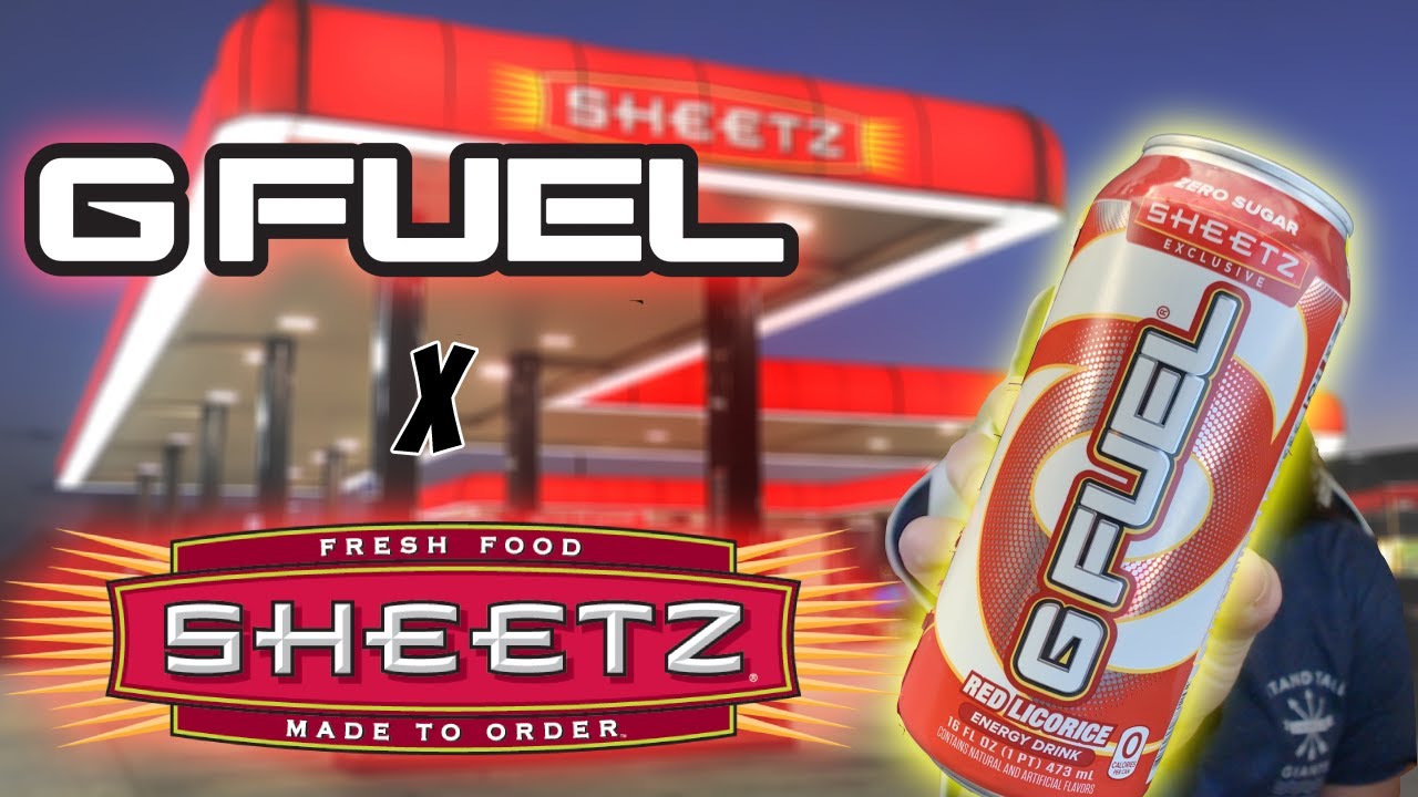NEW! GFUEL X SHEETZ RED LICORICE CAN REVIEW - YouTube