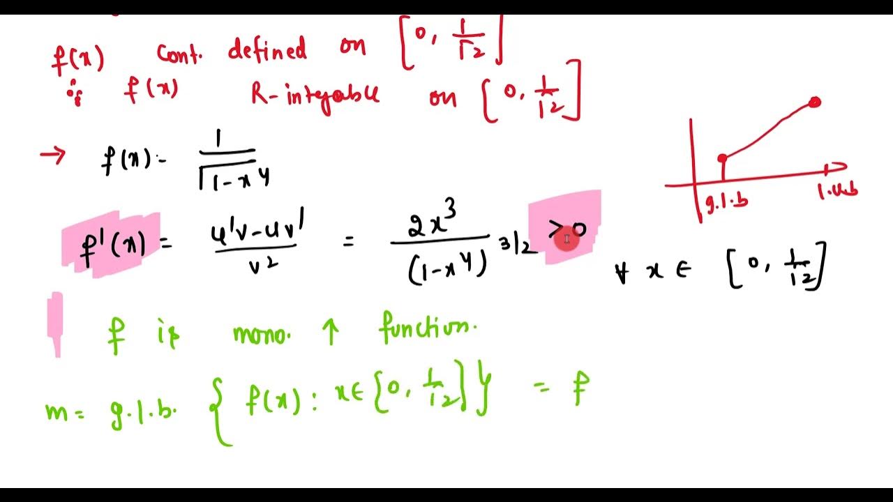 Bounded Integral Q3 on Riemann Integration - YouTube