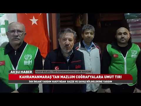 İHH İNSANİ YARDIM VAKFI’NDAN  GAZZE VE SAVAŞ BÖLGELERİNE YARDIM