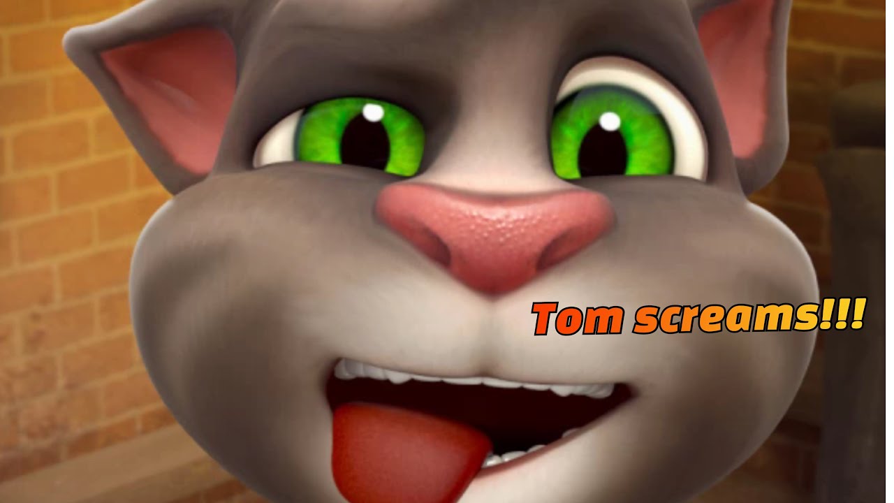 Talking tom screams 🙀 - YouTube
