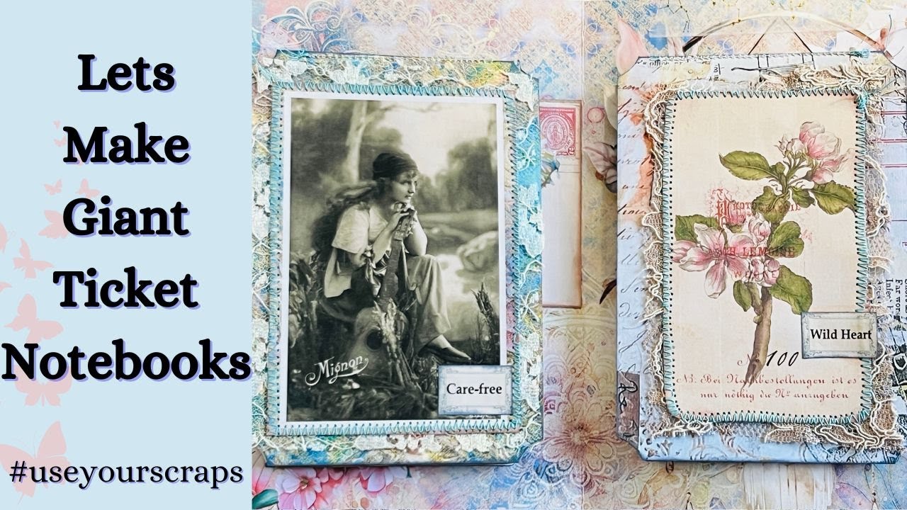 17K GIVEAWAY!! and GIANT TICKET NOTEBOOK Tutorial SUPER QUICK Project ...