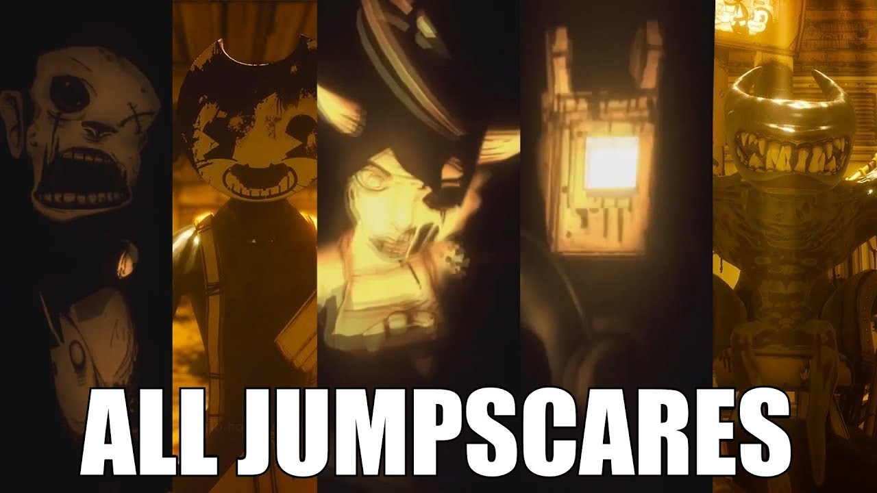 ALL JUMPSCARES - Bendy and the Ink Machine & Boris and the Dark ...