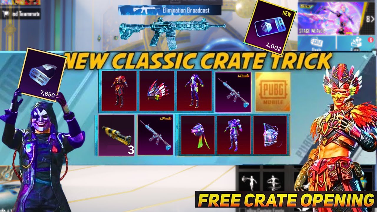 😱FINALLY I GOT M416 GLACIER 😱100+CLASSIC CRATE OPENING PUBG MOBILE ...