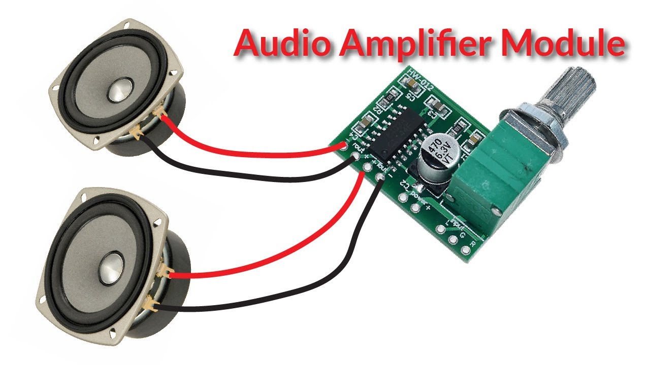 5v Audio Amplifier Module connection (NEW) - YouTube