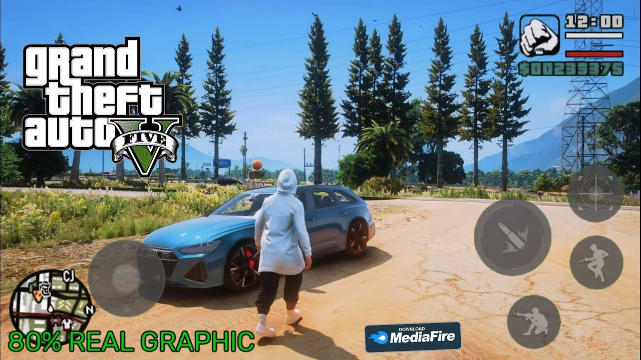 Main GTA 5 Di HP Android 80% Real Graphic - YouTube