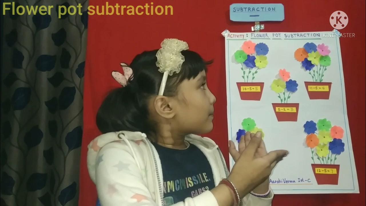 subtraction||flower pot subtraction||short and simple presentation ...