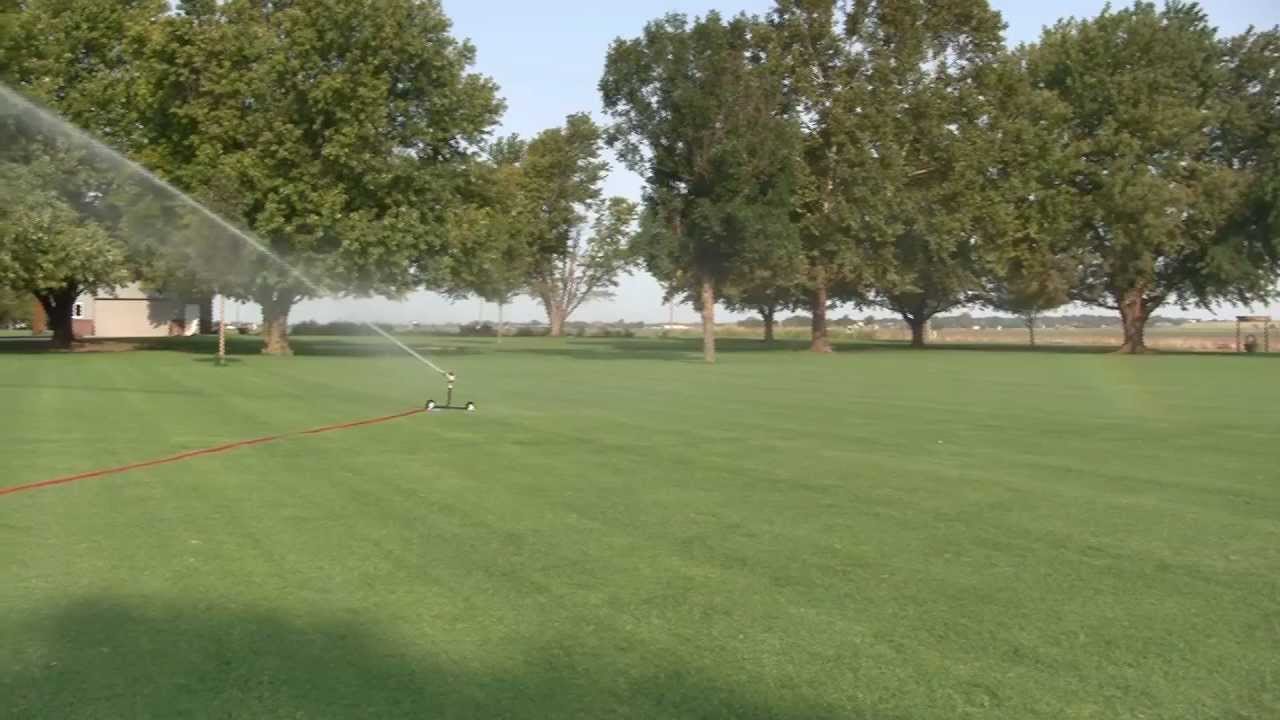 1000F Wheeled Sprinkler Cart - YouTube