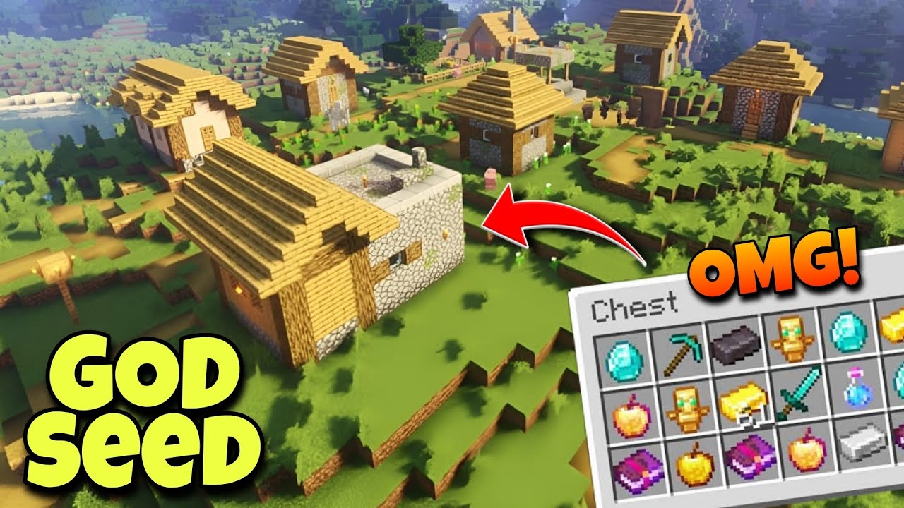 🔥Best God Seed For Minecraft Bedrock & Pocket Edition | Seed Minecraft ...