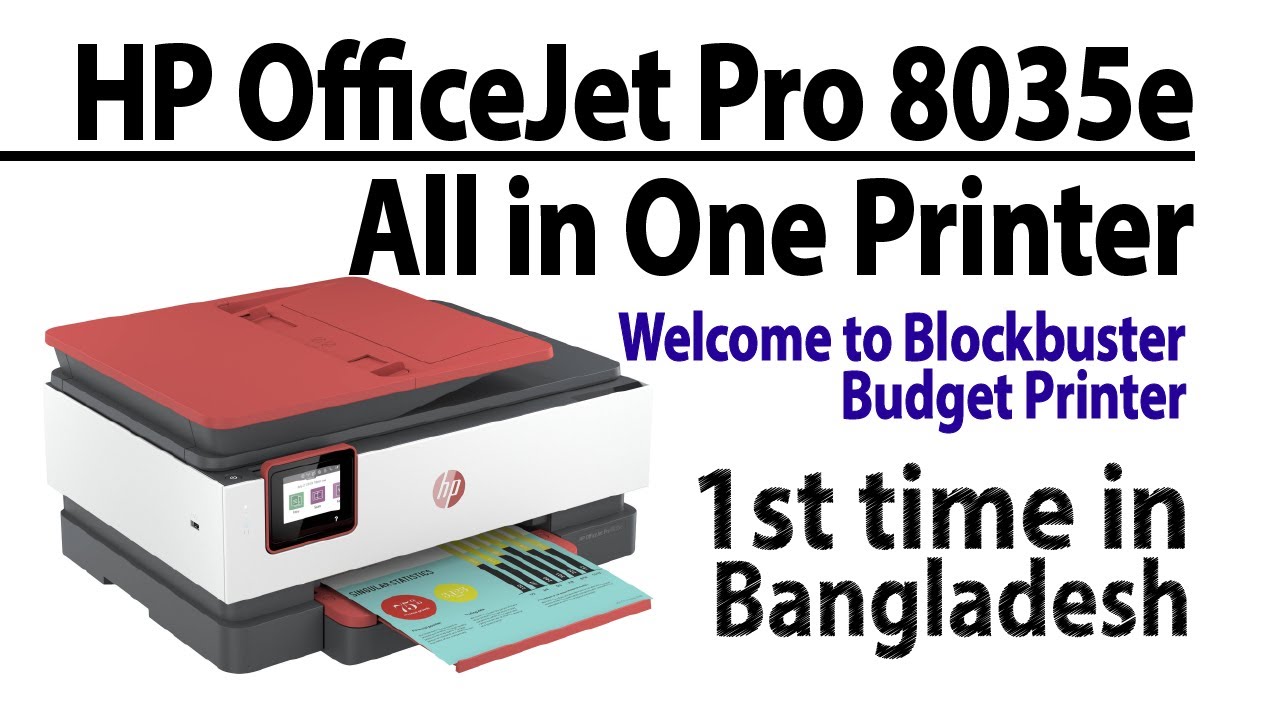HP OfficeJet Pro 8035e All in One Printer | Blockbuster Printer around ...