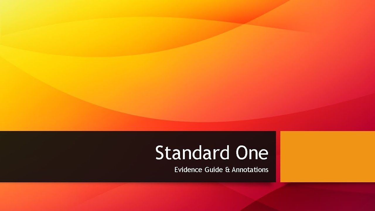 Journey to Accreditation: Standard One - YouTube