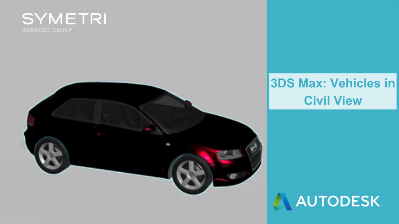 3DS Max: Vehicles in Civil View - YouTube