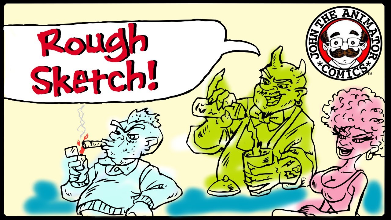Rough Sketch 3: Drawing Outlier Comics - YouTube