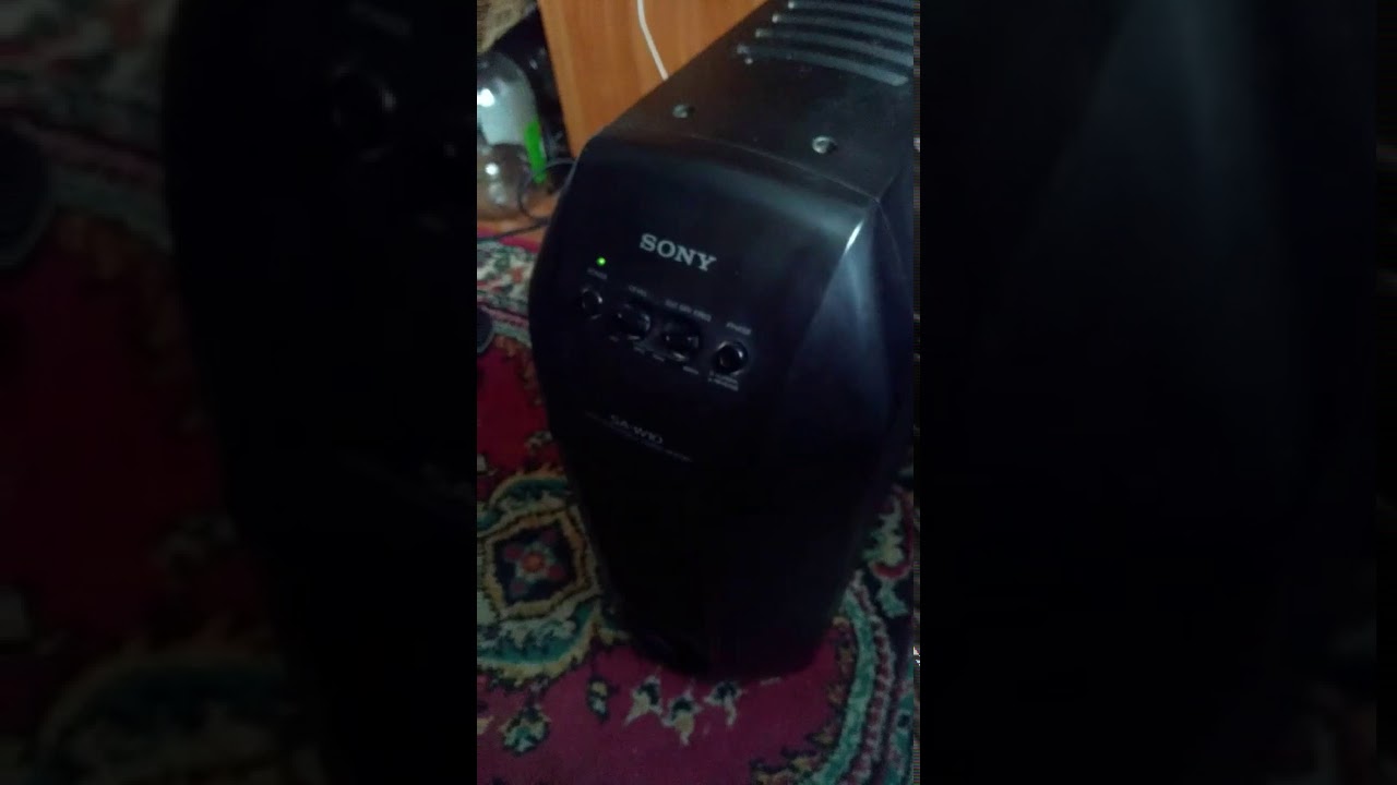 Sony sa-w10 subwoofer - YouTube