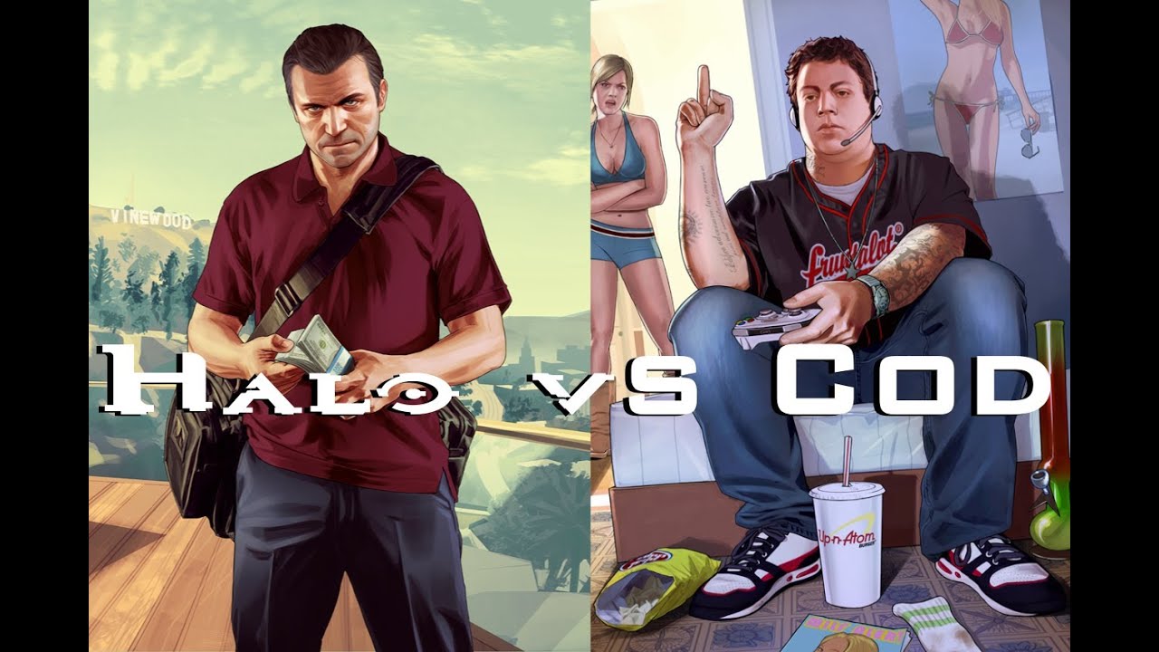 Halo vs Call of Duty (COD) - GTA 5 Machinima - YouTube