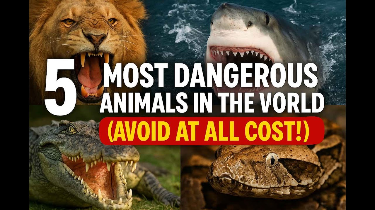 5 Most Dangerous Animals in the World (AVOID AT ALL COST} - YouTube