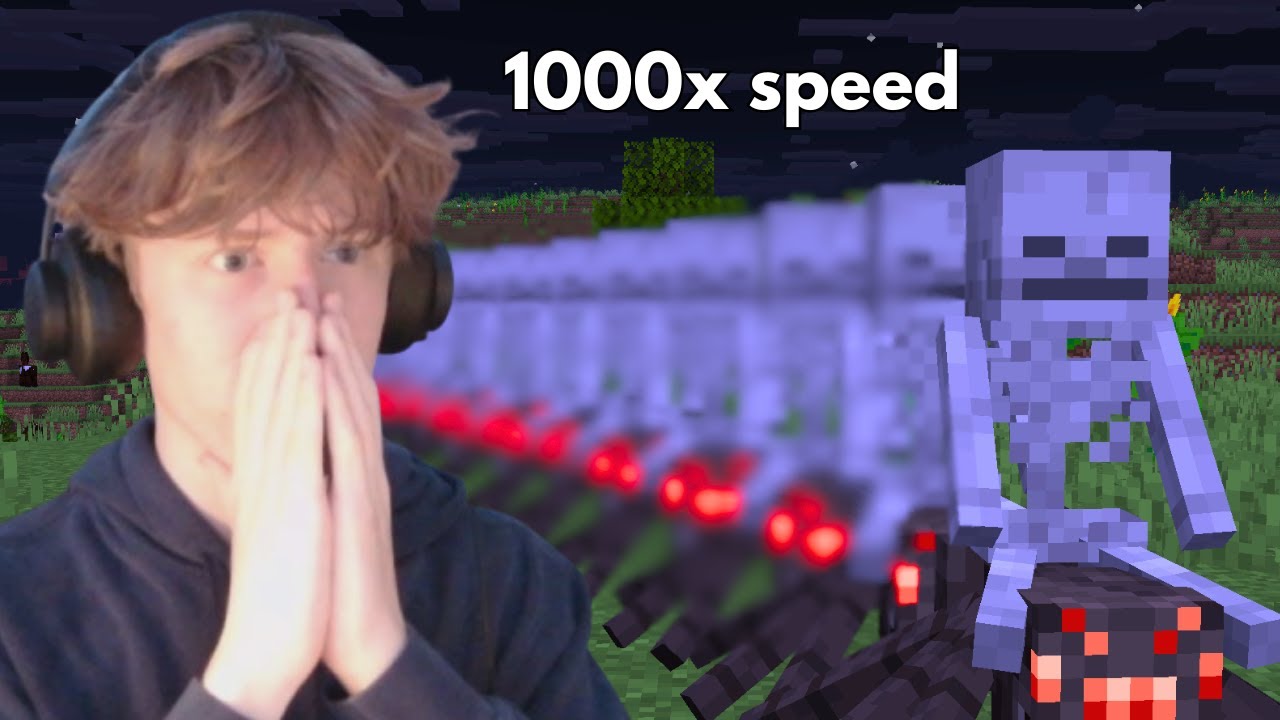 1000x speed minecraft is impossible - YouTube