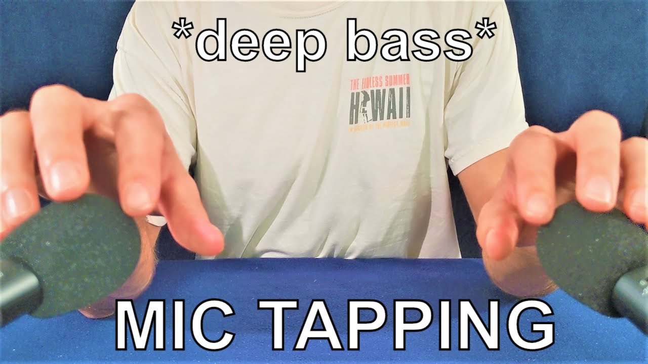 asmr DEEP BASS MIC TAPPING 2! *binaural tingles* (no talking) - YouTube