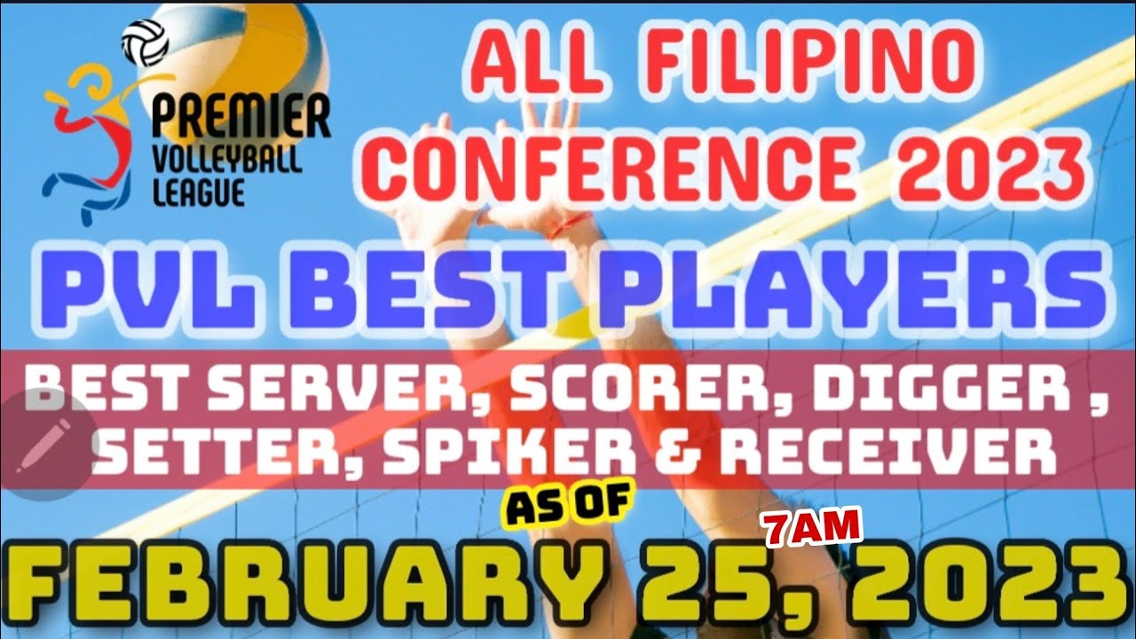 PVL BEST PLAYERS AS OF FEBRUARY 25, 2023 / BEST SPIKER, SETTER, DIGGER ...
