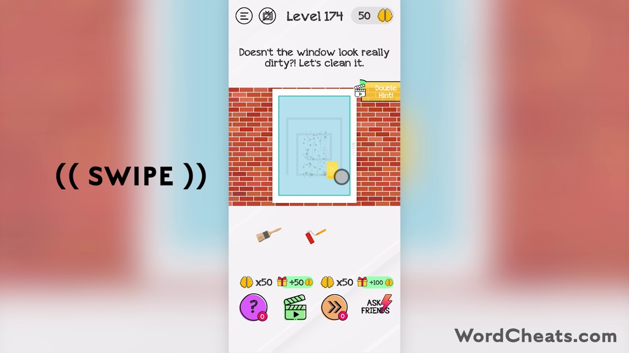 Braindom Level 174 - Doesn't the window look really dirty?! Let's clean ...