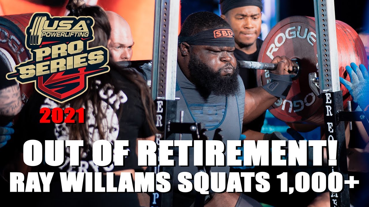 RAY WILLIAMS SQUATS 1,003 POUNDS STRAIGHT OUT OF RETIREMENT | USA ...