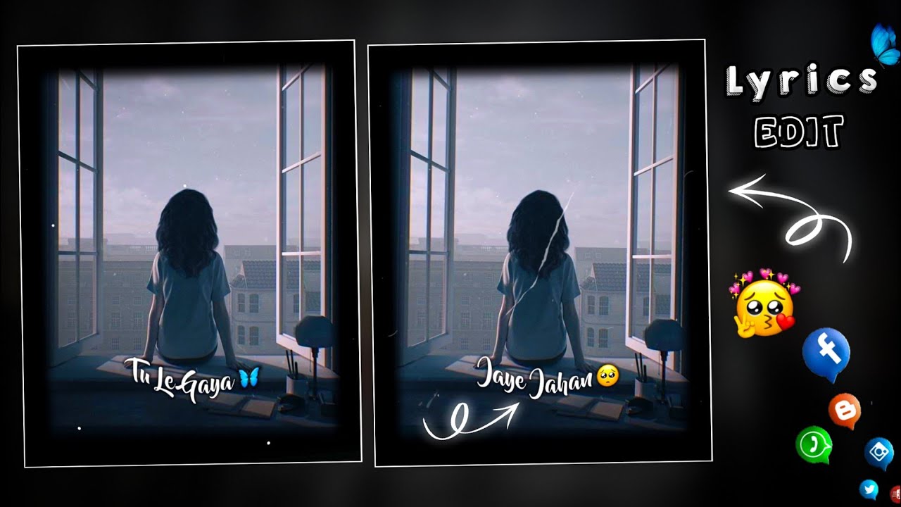 New Viral Black Screen Lyrics Editing Alight Motion | New Trending Text ...