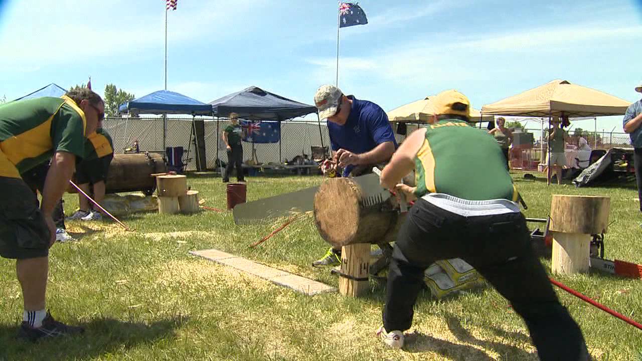 Female lumberjacks a cut above the rest - YouTube
