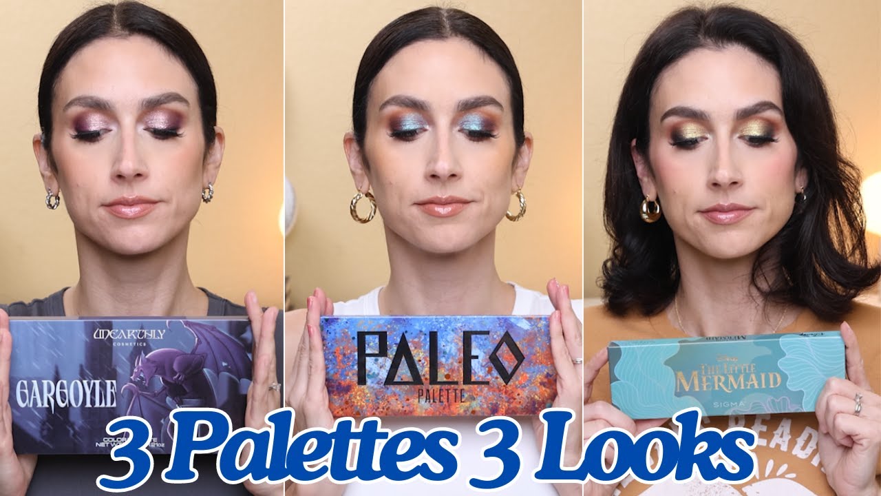 3 LOOKS 3 PALETTES 😍 | Unearthly Gargoyle, Clionadh Paleo, Sigma The ...