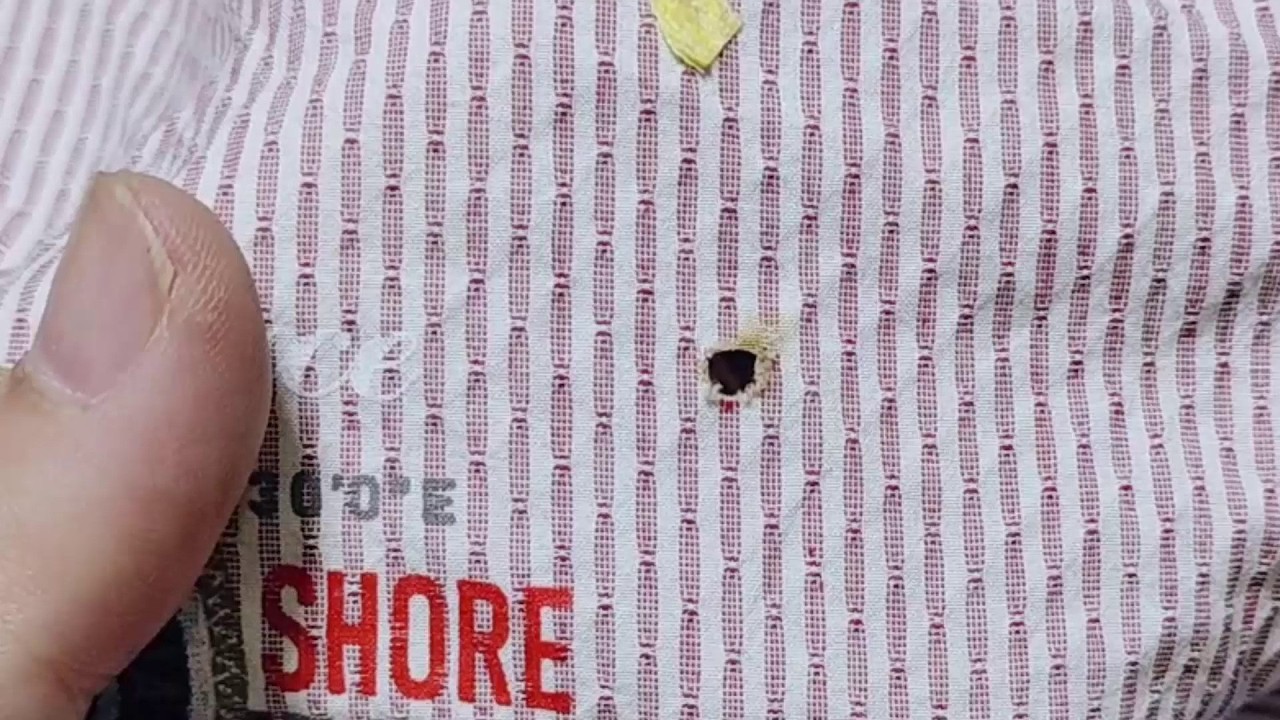 The perfect stitch to fix a complicated hole in your shirt in a ...