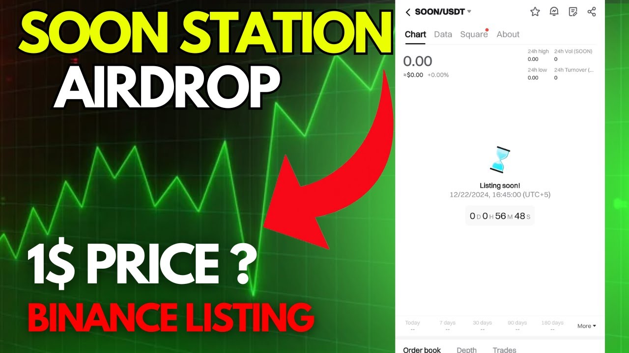 SOON Airdrop Listing Countdown || Soon station price 1$ | Soon station ...