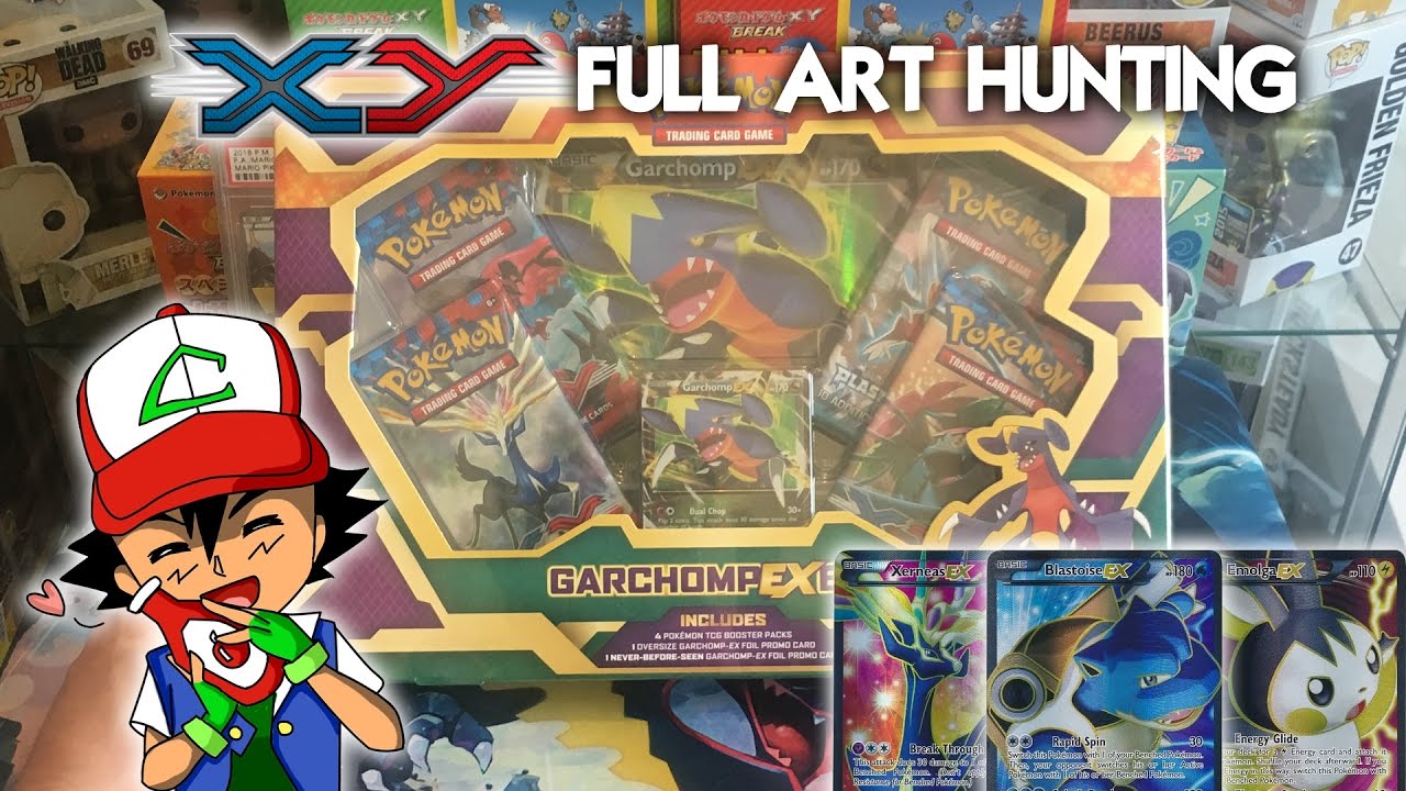 XY BASE FULL ART HUNTING! Pokemon Garchomp EX Collectors Box Opening ...
