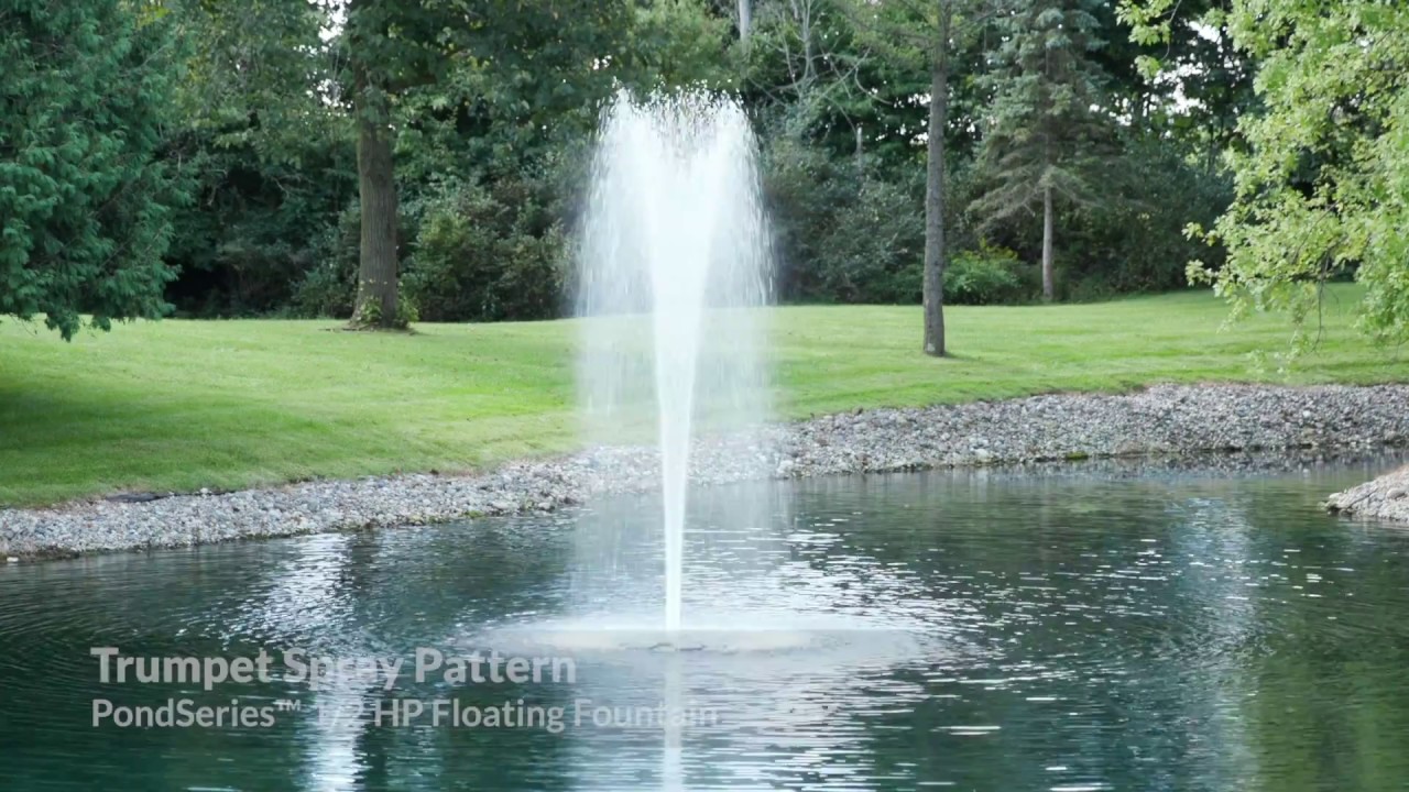 Airmax® PondSeries® 1/2 HP Fountain - Trumpet Spray Pattern - YouTube