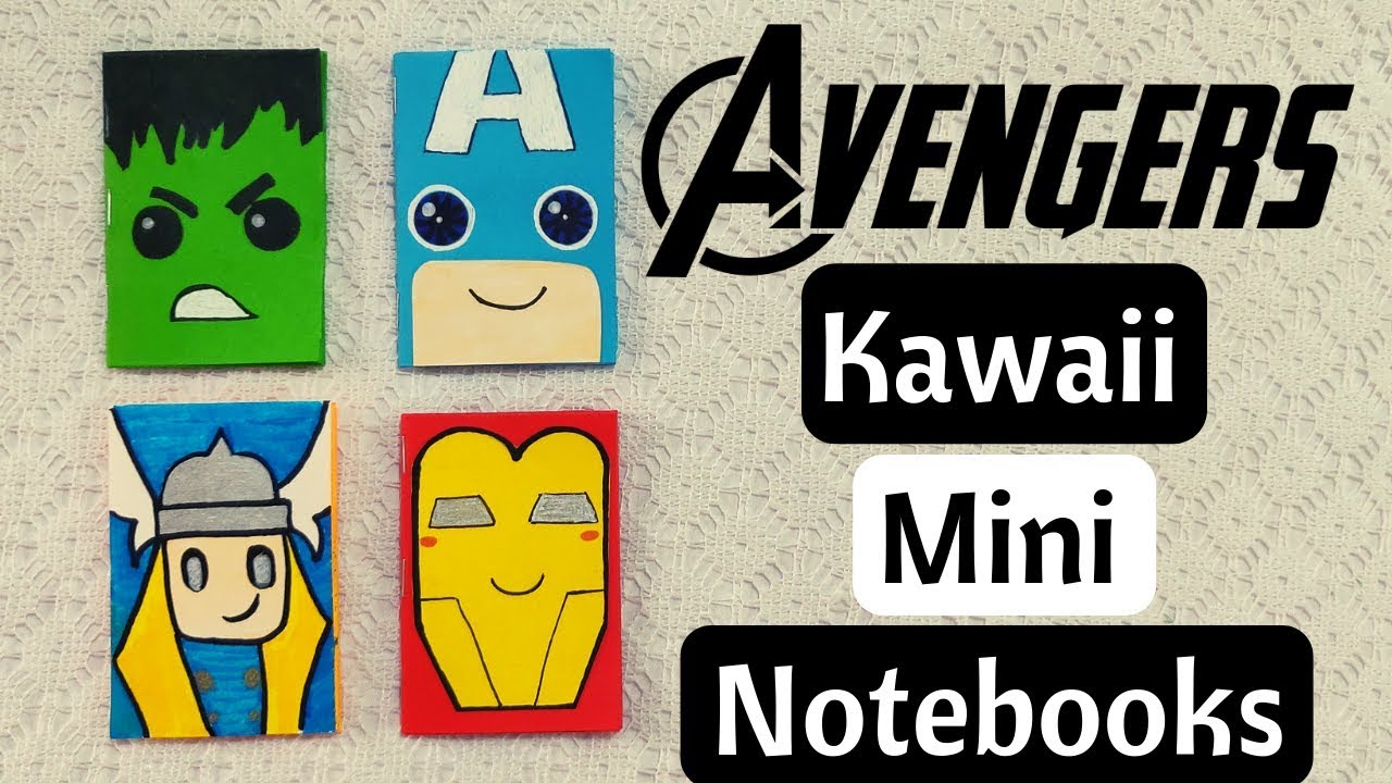 DIY Avengers Endgame Mini notebooks ||Hulk ||Captain America ||Iron Man ...