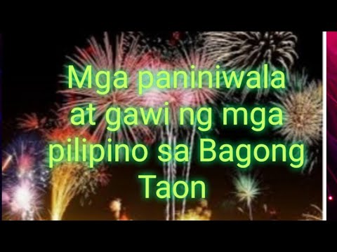 Mga pamahiin sa bagong taon - YouTube