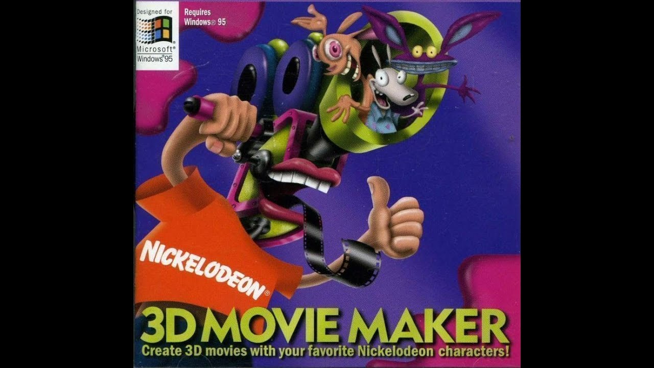 Opening To Nickelodeon 3D Movie Maker 1996 PC CD-Rom - YouTube